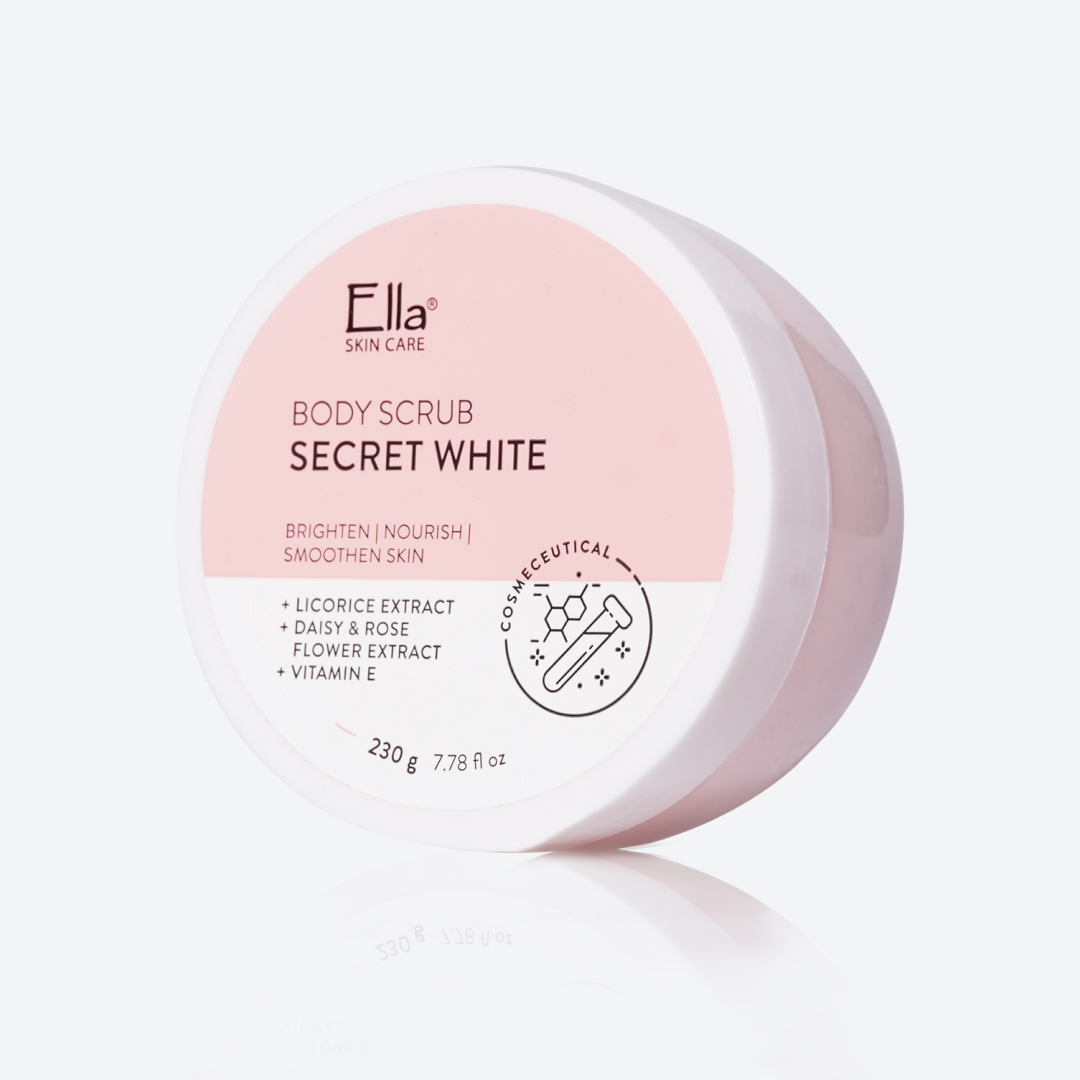 Ella Skincare Whitening Body Scrub Secret White with Licorice Extract ...
